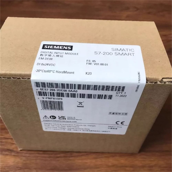 6ES7288-2DE08-0AA0 Siemens SIMATIC S7-200 SMART, цифровые входы SM DI08, 8 DI, 24V DC, ток ...