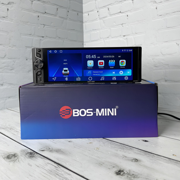 Сенсорная магнитола 1 Din, Bos-mini 2/32, Carplay1 DIN - купить в интернет-магазине OZON с ...