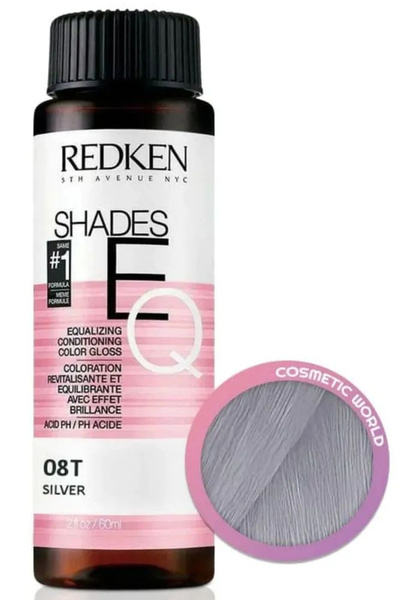 Redken - Shades EQ Gloss 08T Silver Краска 60 мл - купить с доставкой ...