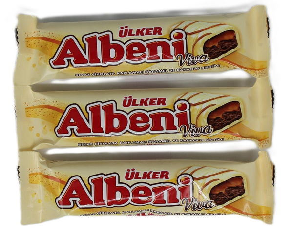 Ulker Albeni Viva Beyaz Cikolata Karlamali Батончик в белом шоколаде ...