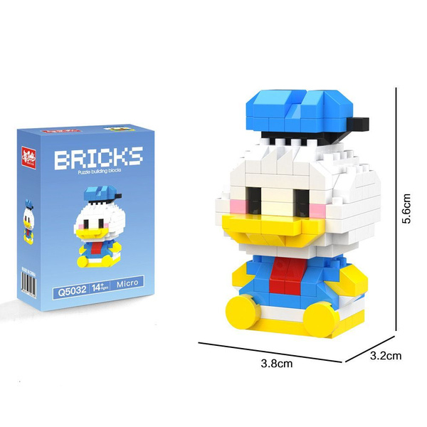 3Д конструктор Bricks DONALD DUCK из миниблоков - купить с доставкой по ...