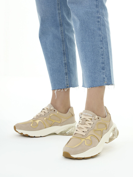 Кроссовки Женский BASCONI Натуральная кожа, размер 36 F На любой сезон Шнурки Без каблука Италия ...