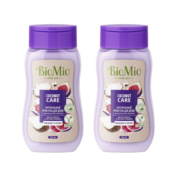 BIO MIO Гель для душа Bio Shower Gel Инжир-Кокос 250 Мл 2шт - купить с ...