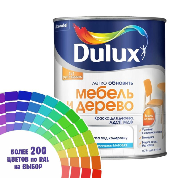 Краска для мебели и дерева цвет перламутрово - зеленый Ral 6035 0.8 л ...