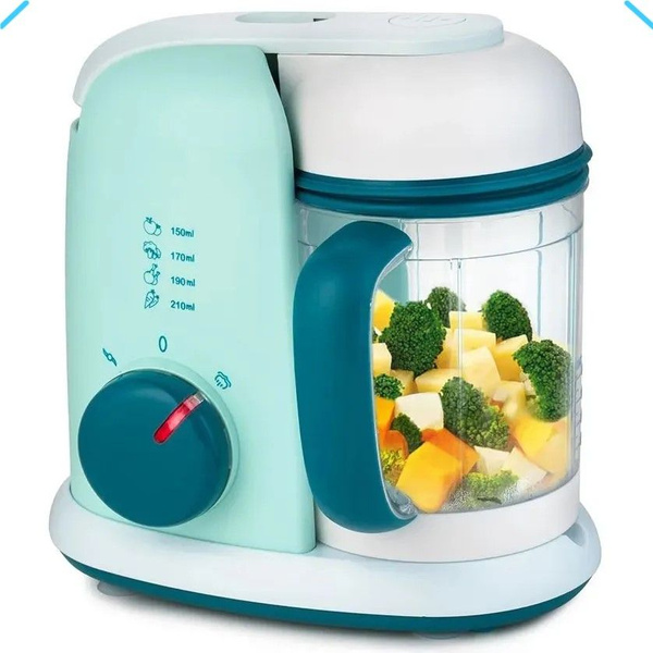Блендер-пароварка КТ-2305, белый, бирюзовый - купить с доставкой по ...