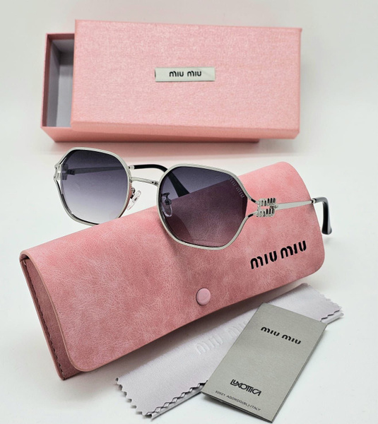 Miu Miu Очки солнцезащитные купить с доставкой по выгодным ценам в интернет магазине Ozon