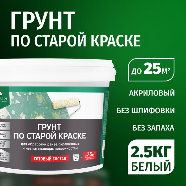 Грунтовка по старой краске для мебели и стен без запаха PROSEPT ...