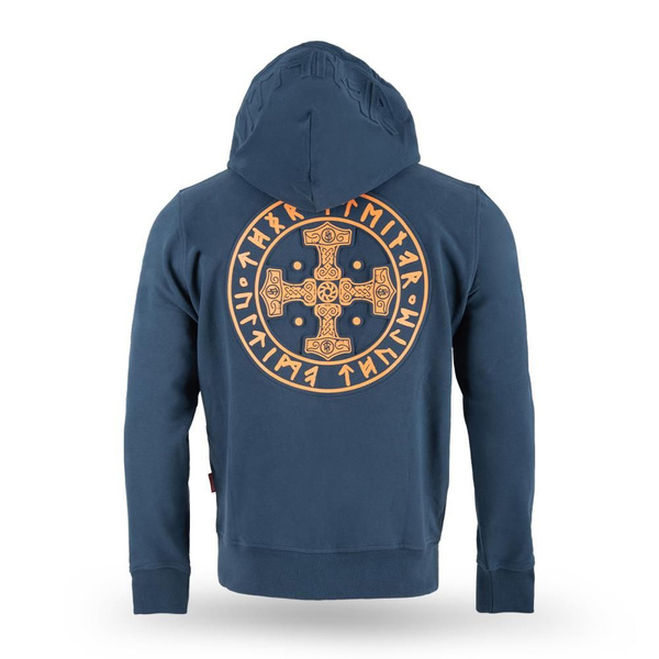 Толстовка Мужской Thor Steinar Молния, Вышивка синий Затягивающийся шнурок, Молния Хлопок ...
