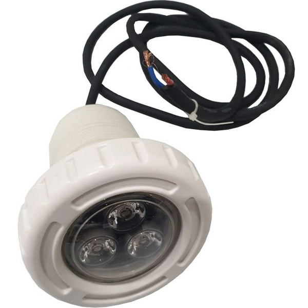 Прожектор светодиодный универсальный с оправой из ABS-пластика Poolmagic 9 Вт, RGB - купить с ...