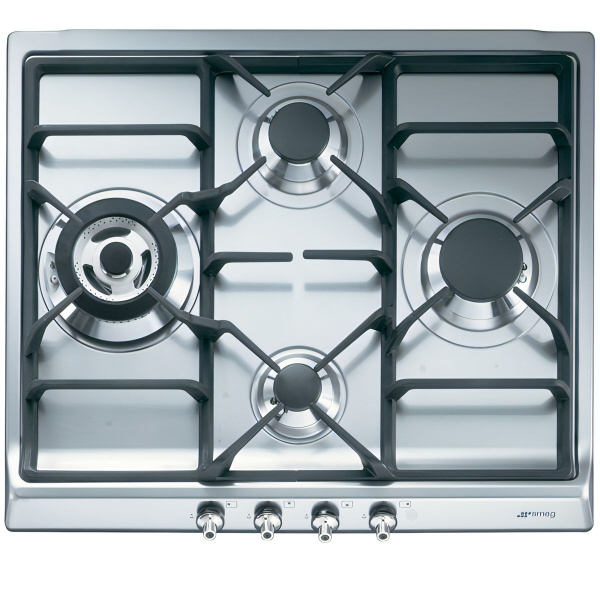 Встраиваемая газовая панель независимая Премиум Smeg SER60SGH3 купить ...