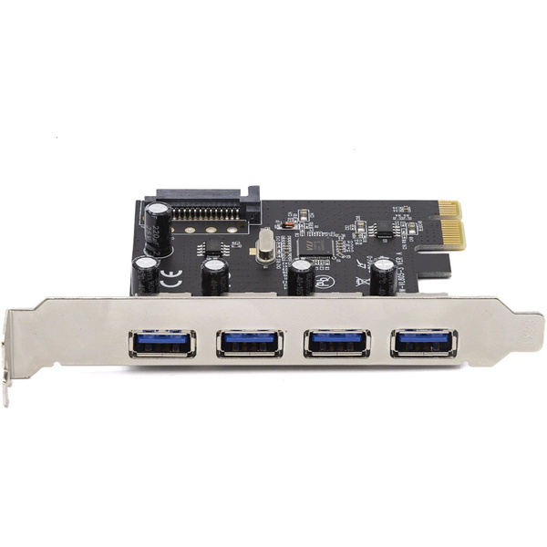 Переходник контроллер GSMIN KP7 PCI-E на USB 3.0 x 4 c VIA 805 (Черный) - купить с доставкой по ...
