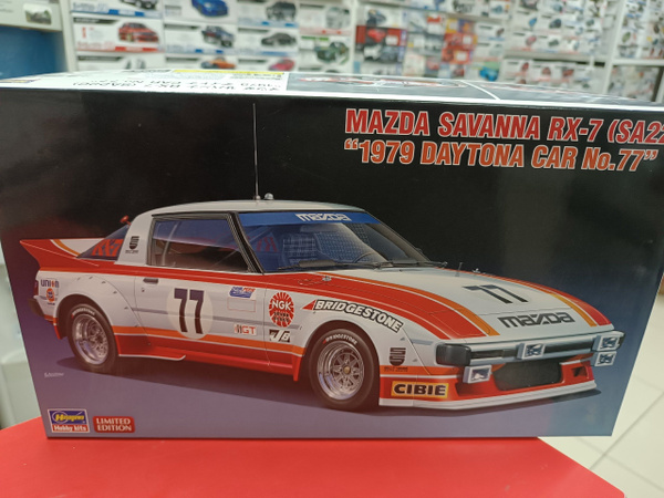 Сборная модель Hasegawa 1:24 20587 MAZDA SAVANNA RX-7 (SA22C) "1979 DAYTONA CAR No.77" - купить ...
