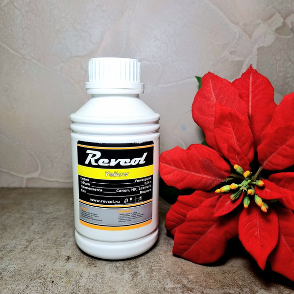 Расходник для печати Revcol Чернила для hp,canon, 500 мл., Желтый (yellow), для струйного ...