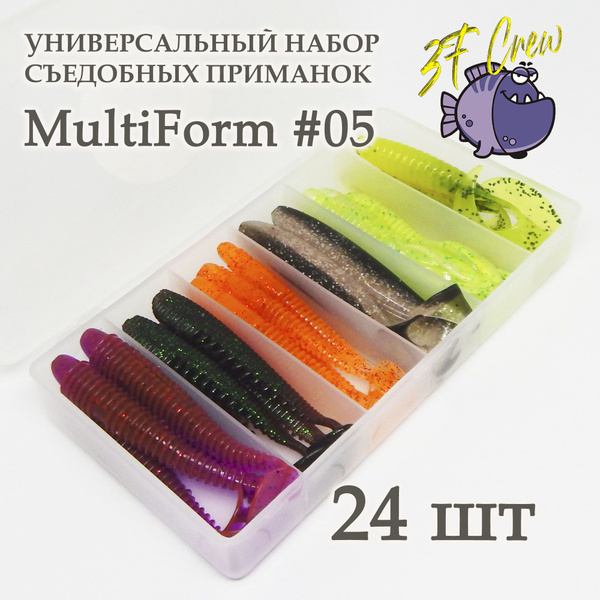 Набор силиконовых приманок для отводного поводка и дропшота 3F ...
