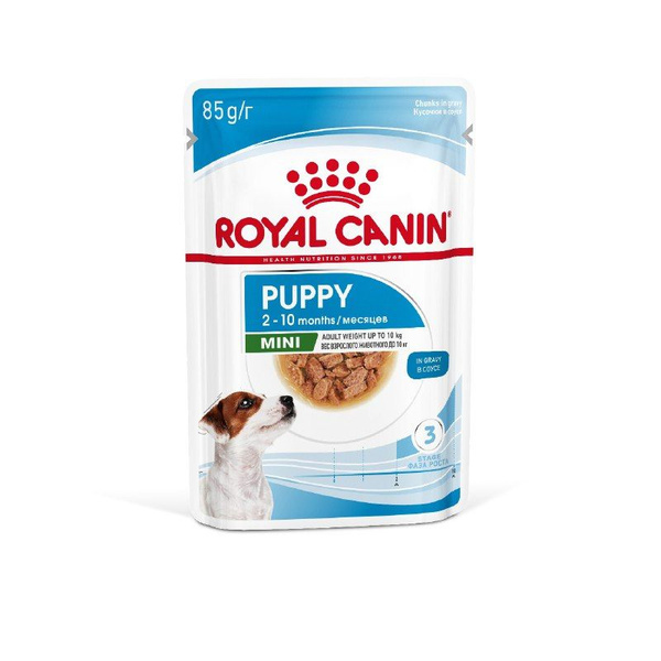 ROYAL CANIN MINI PUPPY 85 г пауч влажный корм для щенков мелких пород в ...