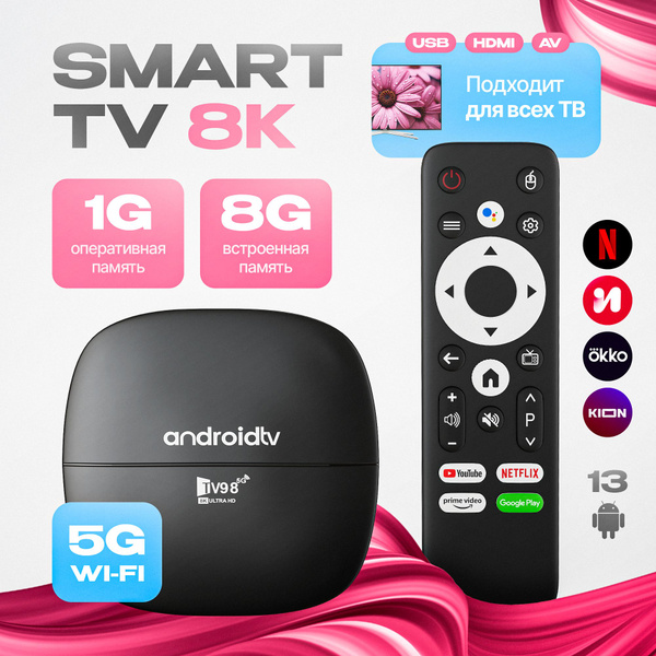 Медиаплеер Optex H313-33, USB, HDMI, 3.5 мм, RJ-45 Ethernet, AV, черный ...