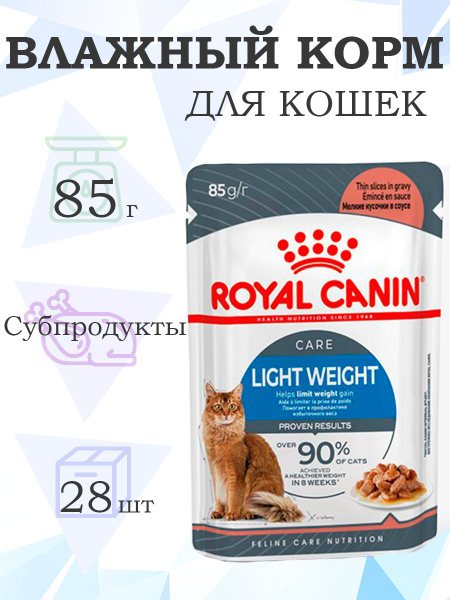 Royal Canin Light Weight Care Gravy / Влажный корм (Консервы-Паучи ...