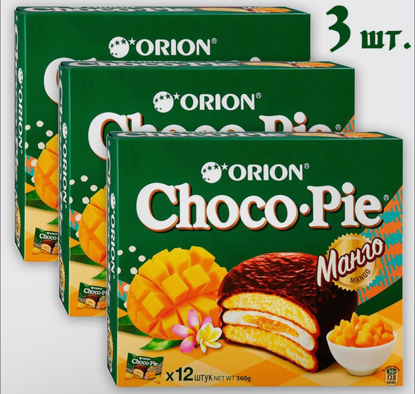 CHOCO PIE MANGO 3 шт. по 360г. - купить с доставкой по выгодным ценам в ...