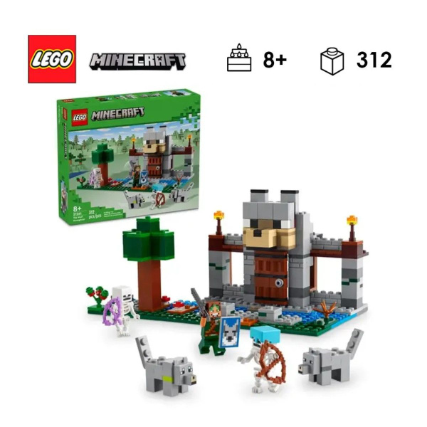21261 Пластиковый Конструктор LEGO Minecraft 21261 The Wolf Stronghold ...