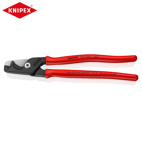 Ножницы для кабеля KNIPEX 95 11 225 StepCut XL с резаком для проволоки ...