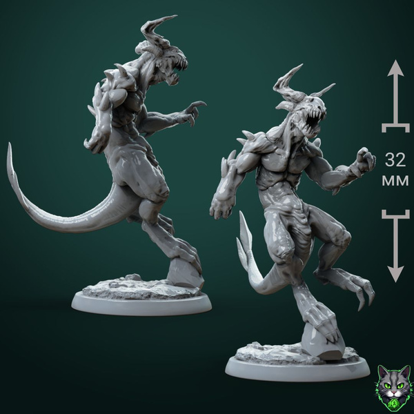 Миниатюра фигурка для настольных игр ДнД ( DnD ) Devil масштаб 32 мм - купить с доставкой по ...