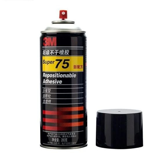 Клей спрей 3M Super 75 аэрозоль белый контактный 280 гр. - купить с ...