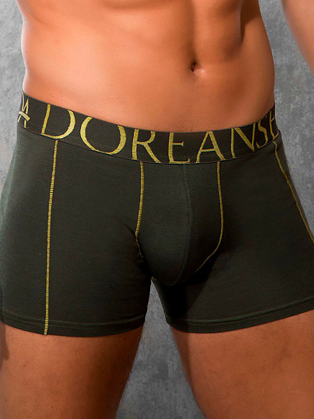 Трусы Мужской Doreanse боксеры Модал, Хлопок темный хаки, размер 50 Средняя Турция Повседневный ...