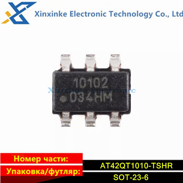 5 шт AT42QT1010-TSHR SOT-23-6 Маркировка: 1010 Емкостные сенсорные ...