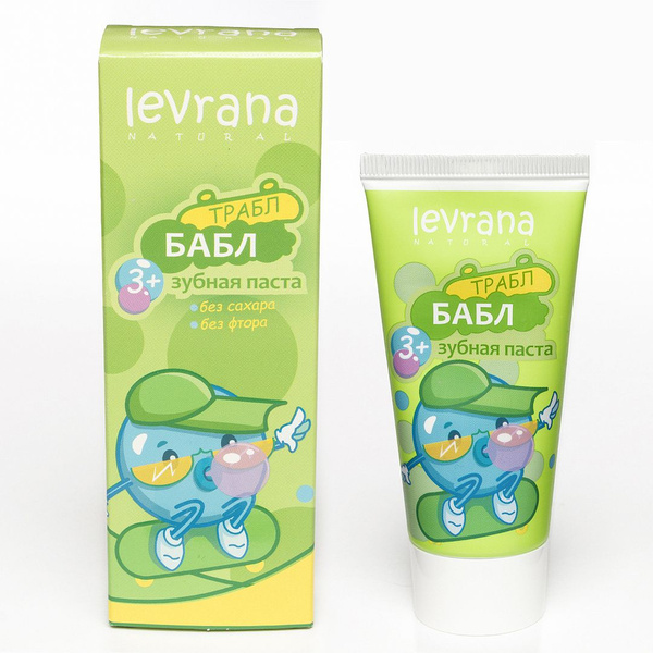 Levrana Детская зубная паста со вкусом "Бабл-гам", 50мл купить на OZON ...