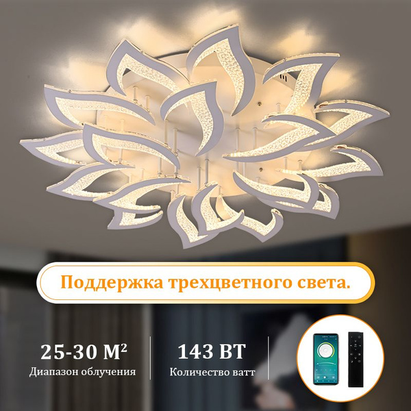 Светильник, LED, 143 Вт купить на OZON по низкой цене (1678617990)