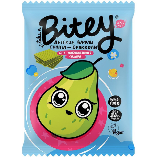 Вафли Take a Bitey груша-брокколи 35 г купить на OZON по низкой цене (1682843964)