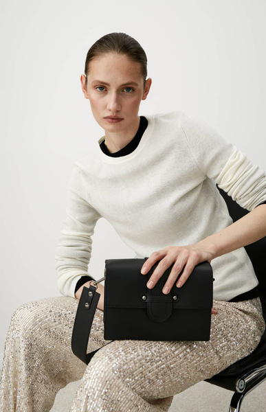 Сумка женская на плечо натуральная кожа Италия APRELL 0190 черный ...