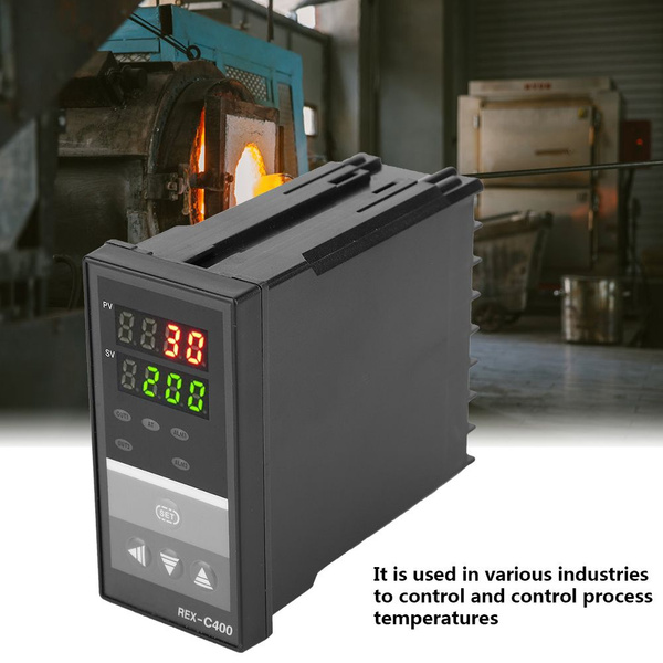 Контроллер температуры Yalian REX-C400 - купить с доставкой по выгодным ...