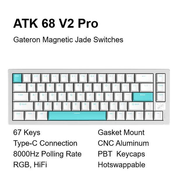 Механическая клавиатура VXE ATK 68 V2 купить по низкой цене: отзывы ...