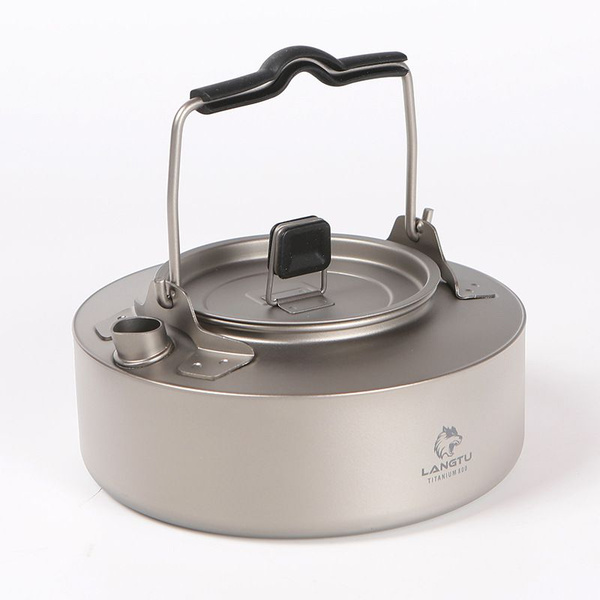 Титановый чайник 700 мл/Для путешествий, пикника, рыбалки, охоты ...