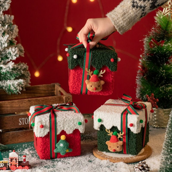 Подарочная коробка для рождественских конфет, 3 пустые коробки купить c ...