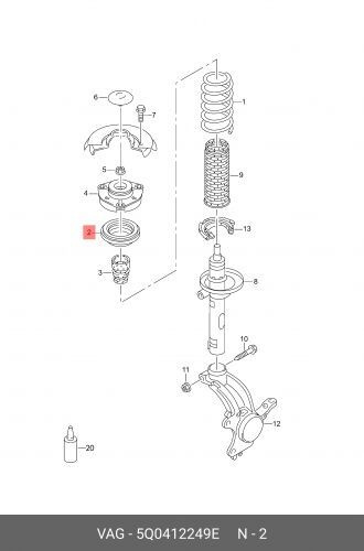 Подшипник опорный AUDI/VW - купить по доступным ценам в интернет ...