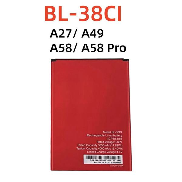 Аккумулятор для BL-38CI Itel A27 A49 A58 Pro 4000мАч купить на OZON по ...