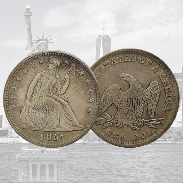 Монета 1 доллар 1851 г. Сидящая Свобода США купить на OZON по низкой цене (1738928592)