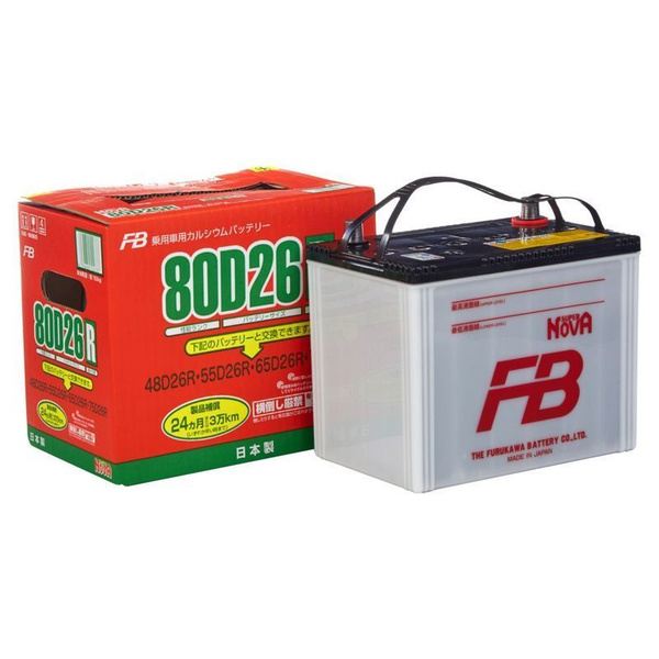 Аккумулятор FURUKAWA BATTERY FB SUPER NOVA арт. 80D26R, Ёмкость 68 Ah, пусковой ток 700 А ...