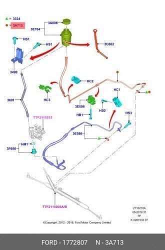 Трубопровод FORD TRANSIT (2014>) - Ford арт. 1772807 - купить по ...