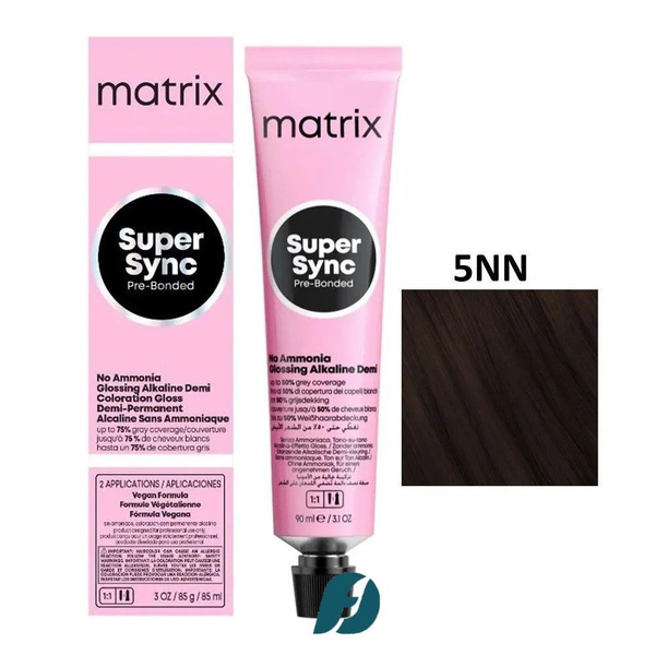 Matrix SoColor Super Sync 5NN Краситель для волос тон-в тон Cветлый ...