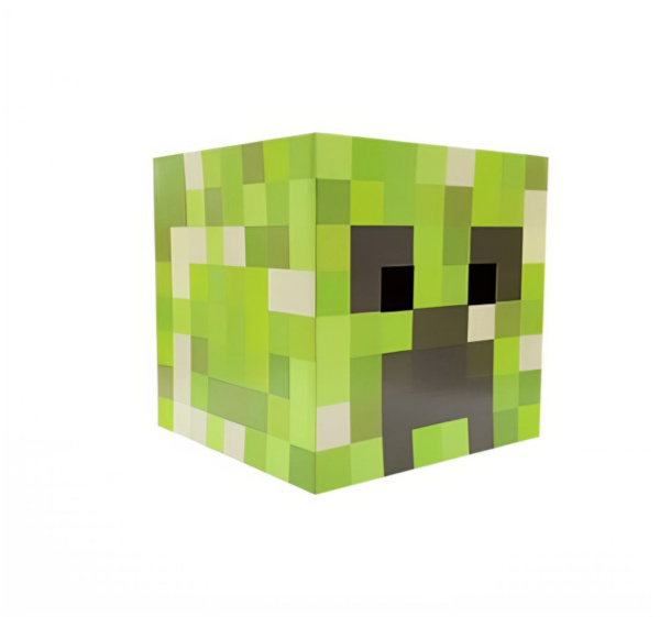 Маска крипер, creeper майнкрафт картонная квадратная купить c доставкой ...