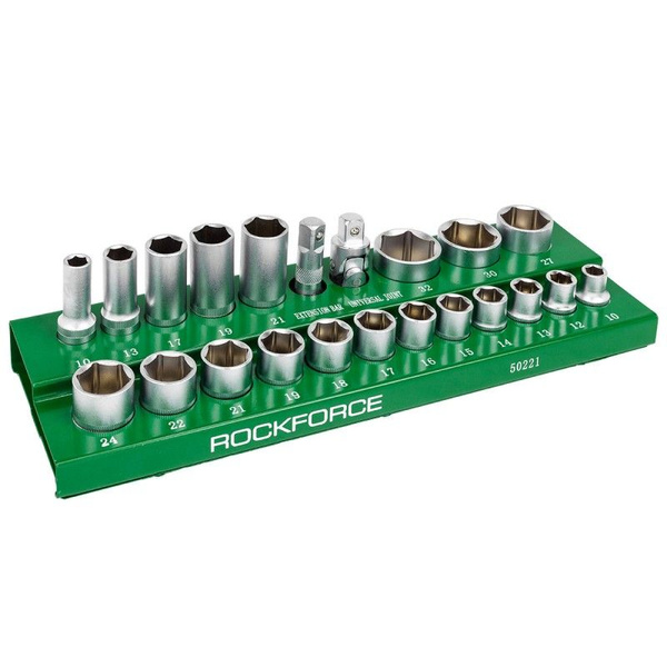 Набор головок 1/2", 22 предмета (6гр.) ROCKFORCE купить на OZON по низкой цене (1760945614)