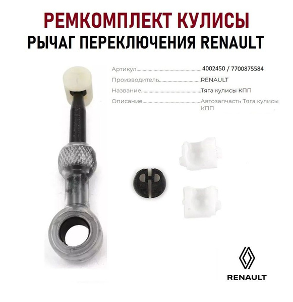 Ремкомплект кулисы Renault 4002450 / 7700875584 купить на OZON по ...