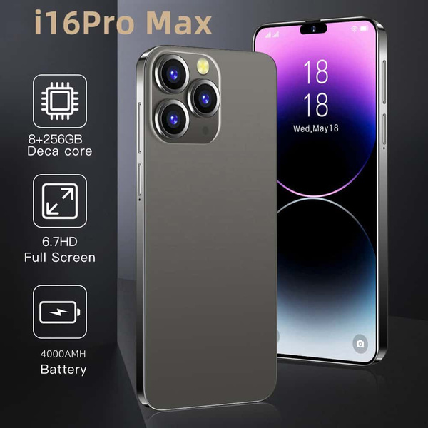 Смартфон i16Pro NOTE A78 Русифицирован A 256 ГБ 8 ГБ Черный 2 SIM купить c доставкой на OZON по ...