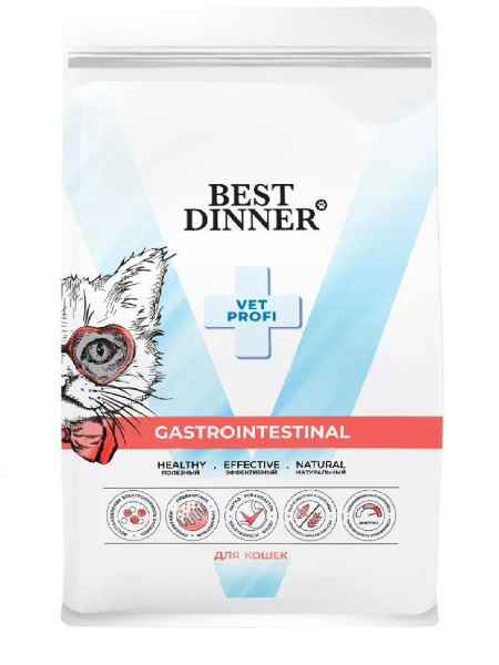 BEST DINNER VET PROFI GASTRO INTESTINAL сухой корм для кошек 1.5кг ...