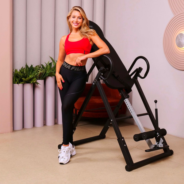 Инверсионный стол DFC IT6320B/2 складной для дома, тренажер для растяжки позвоночника, для спины ...