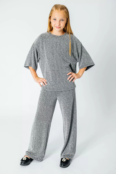 Брюки Девочки Deloras серый, размер 140 купить c доставкой на OZON по низкой цене (1777329990)