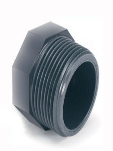 Заглушка с наружной резьбой 1,1/2" PVC-U PN16 COMER, Италия купить на ...